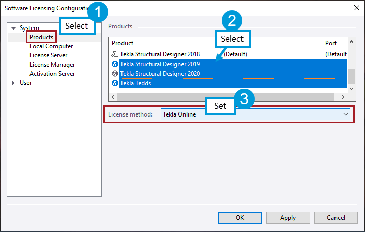 How do I change an already installed program to use Tekla Online Licensing? | Trimble User ...
